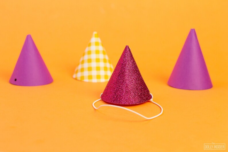 Doll Party Hat Template Paper Craft Printable PDF SVG - Etsy