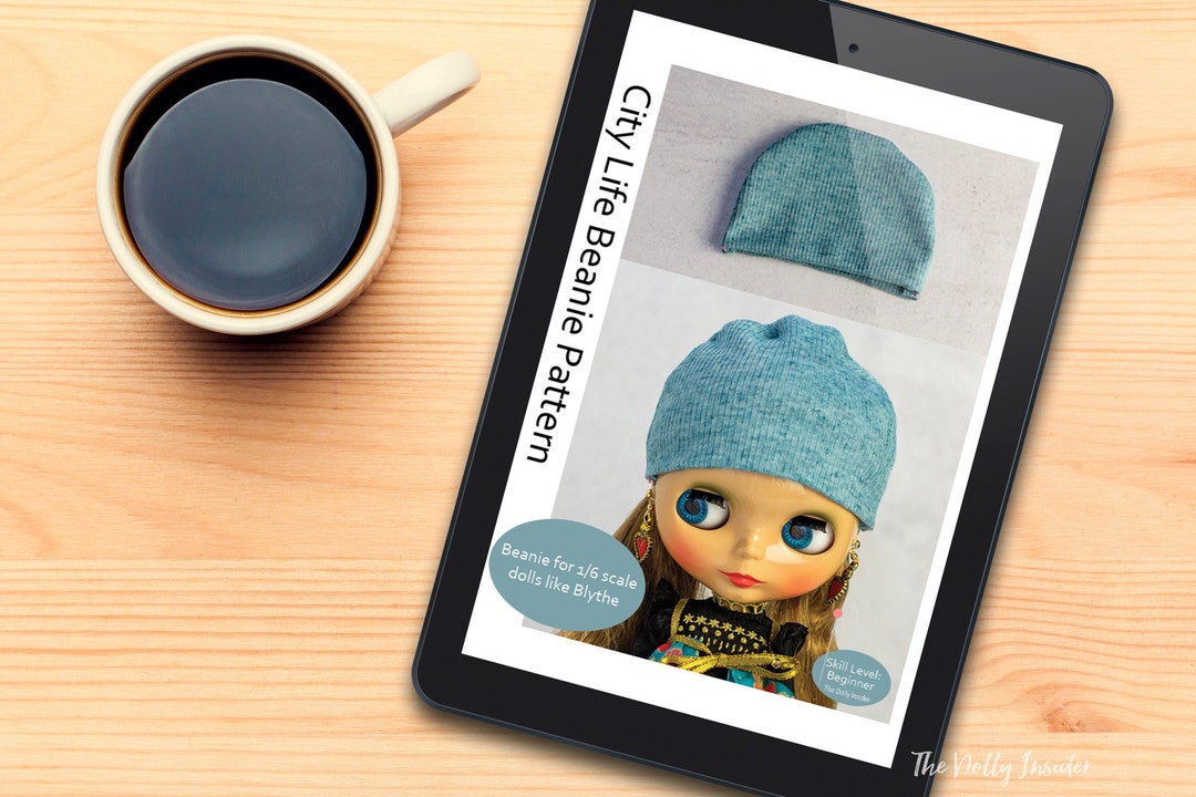 Blythe Hat Pattern Pullip Sewing Pattern Doll Hat Winter Doll Beanie ...