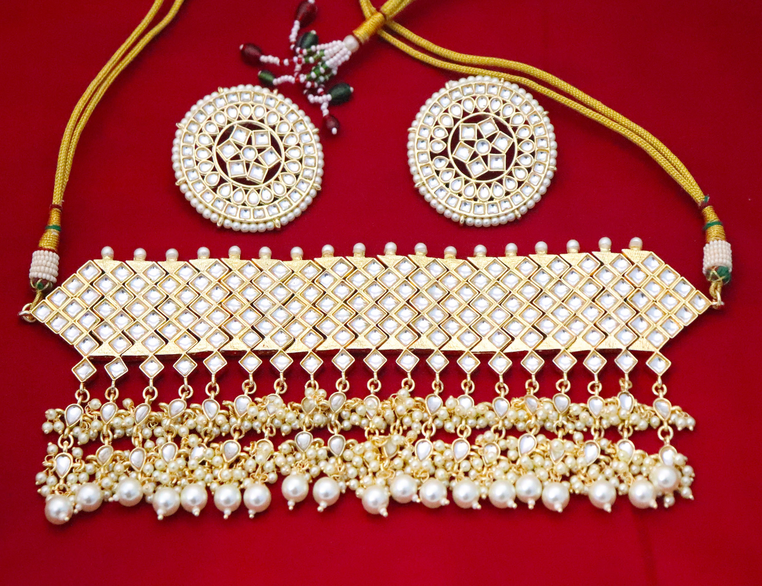 High Quality Indian Bridal Necklace Earrings Studs Jewelry | Etsy