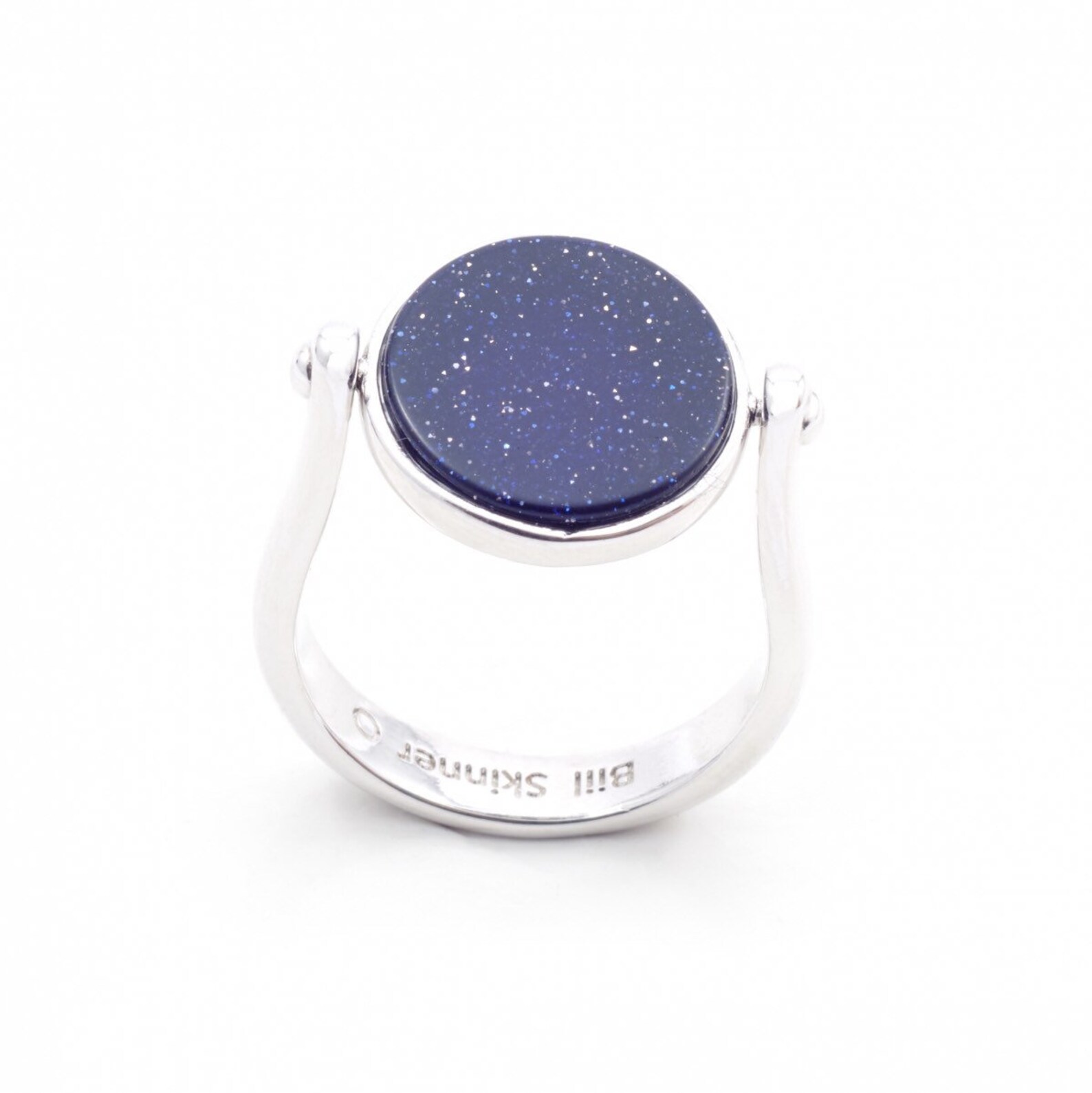 Astro Filigree Stars Spinning Blue Goldstone Ring by Bill - Etsy