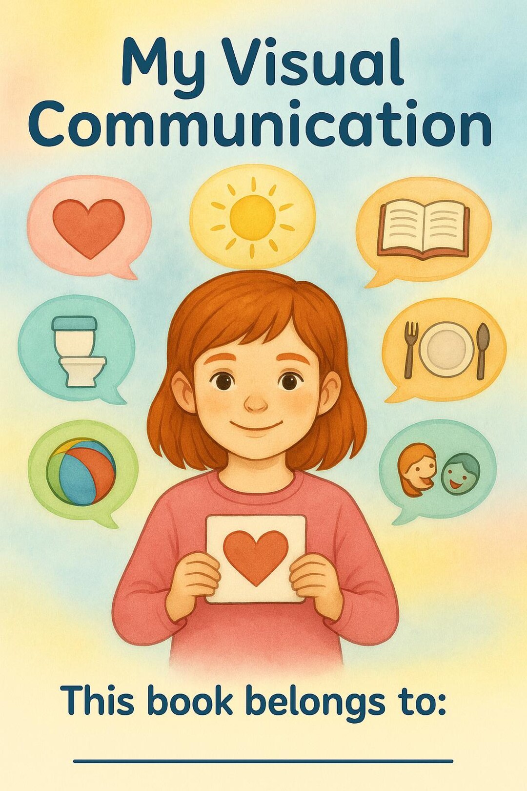 Digital PDF Girl Visual Communication Book – Autism Non Verbal AAC ...