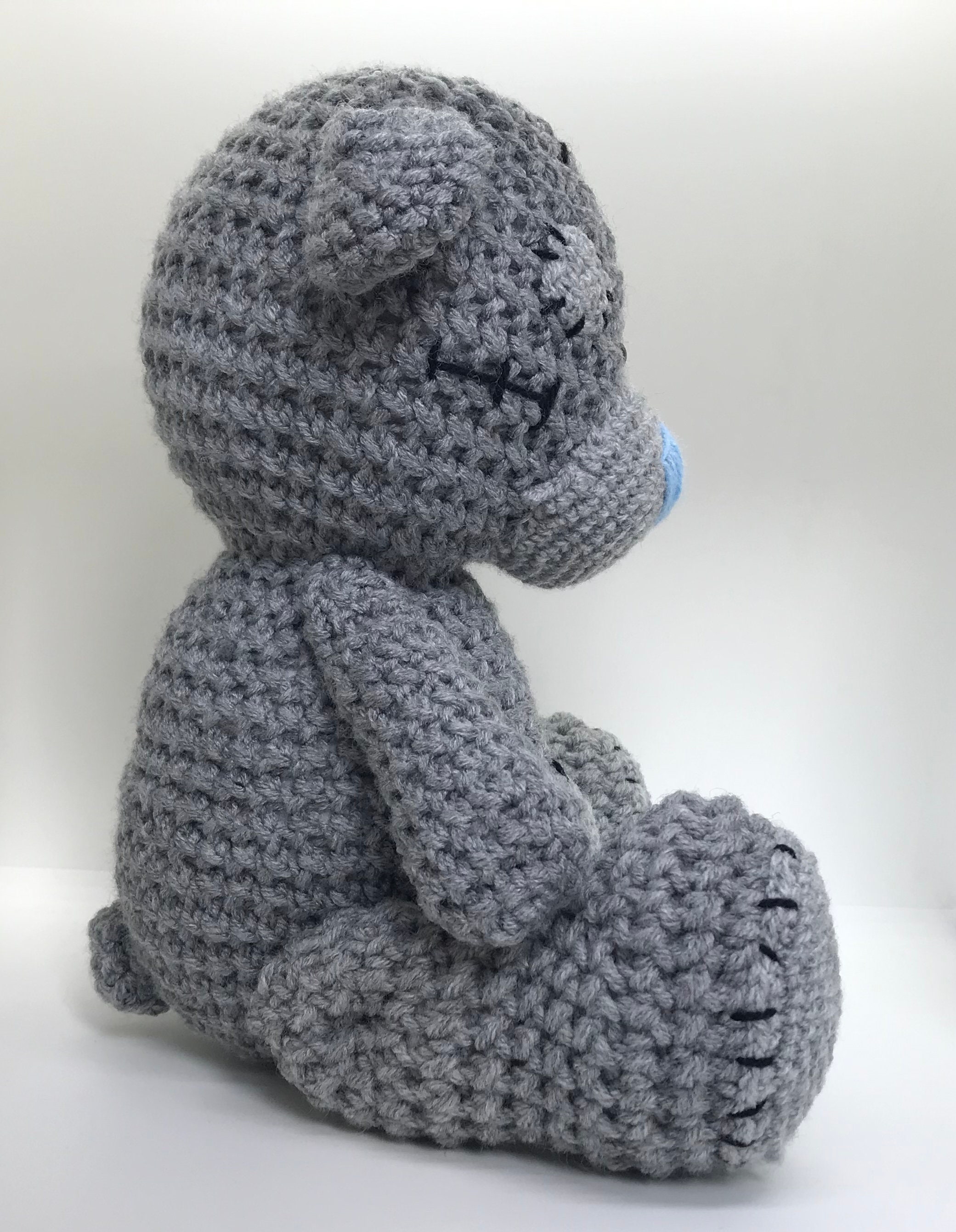 Tatty Teddy Bear PATTERN Grey Teddy Bear Crochet Pattern | Etsy