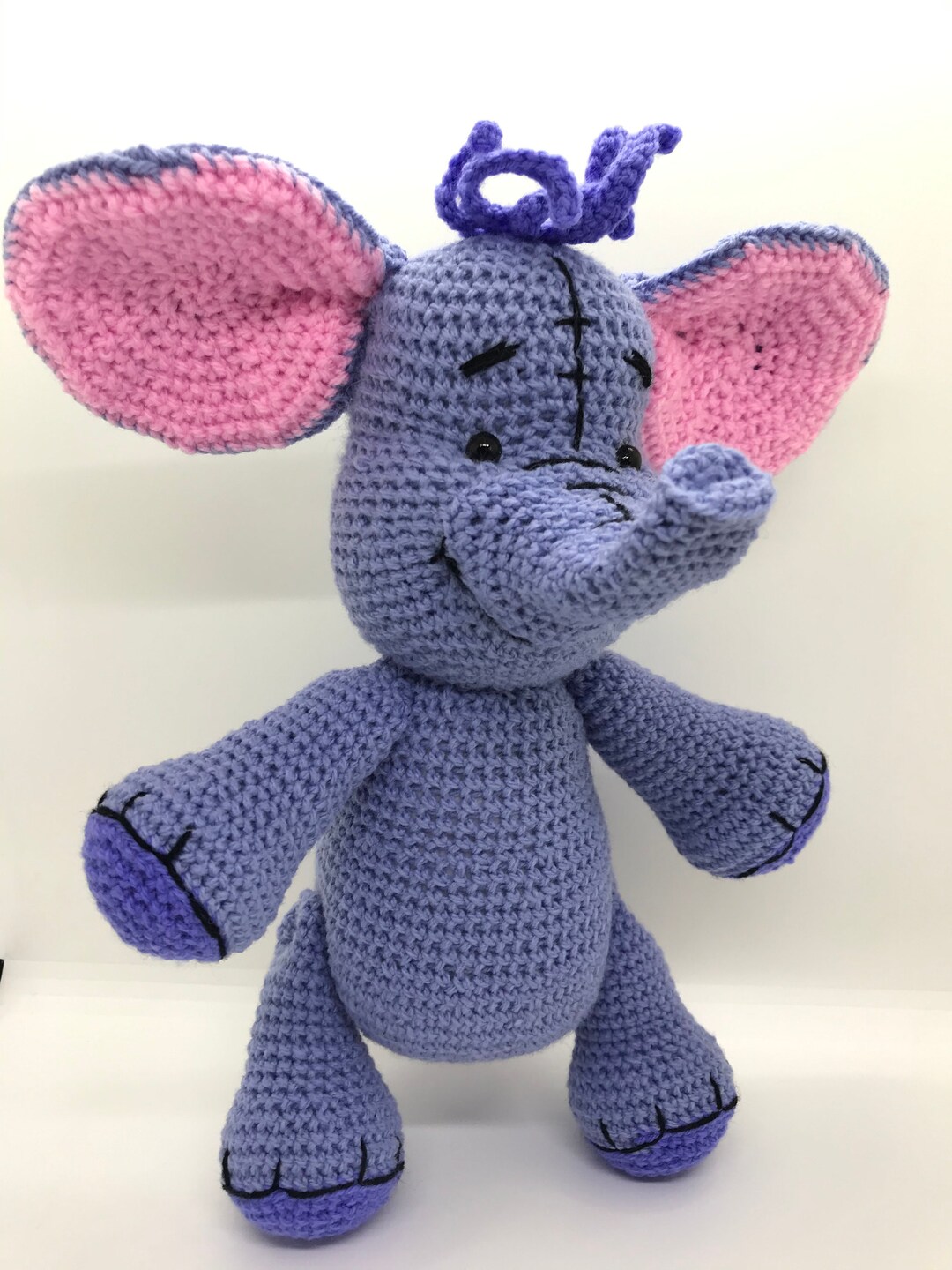 Lumpy Crochet Pattern Elephant Crochet Pattern Pdf Tutorial DIY - Etsy