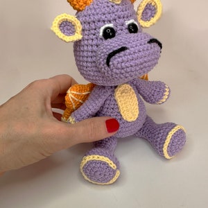 Spyro the Dragon Amigurumi Crochet PATTERN, PDF Tutorial, Cute Mini Dragon Crochet Toy Pattern ...