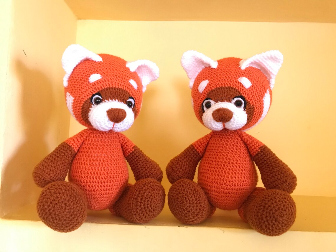 Red Panda Crochet PATTERN / Red Panda Amigurumi Pattern / | Etsy