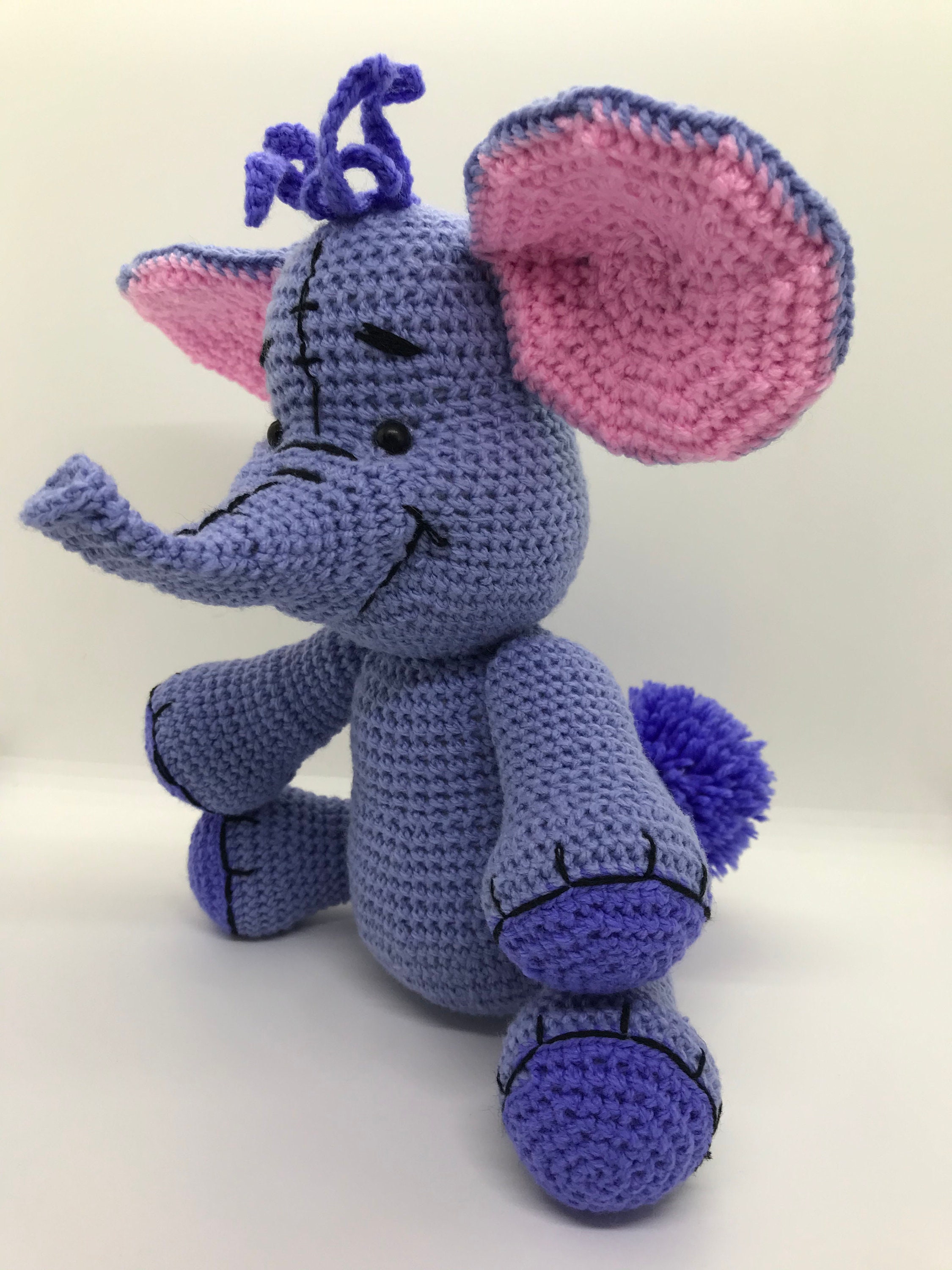 Craft Supplies & Tools Knitting, Knotting & Crochet Winnie The Pooh crochet Elephant crochet ...
