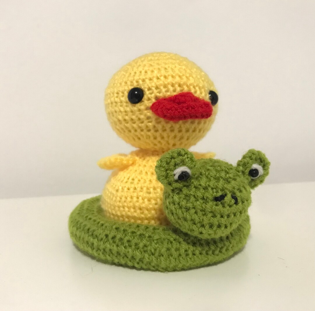 Yellow Duck Crochet Pattern: Amigurumi Bird With Lifebuoy (PDF Pattern ...