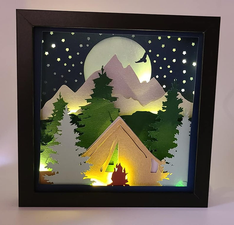 Camping Tent Scouts Guides Fathers Day Gift Nature Wildlife Paper ...