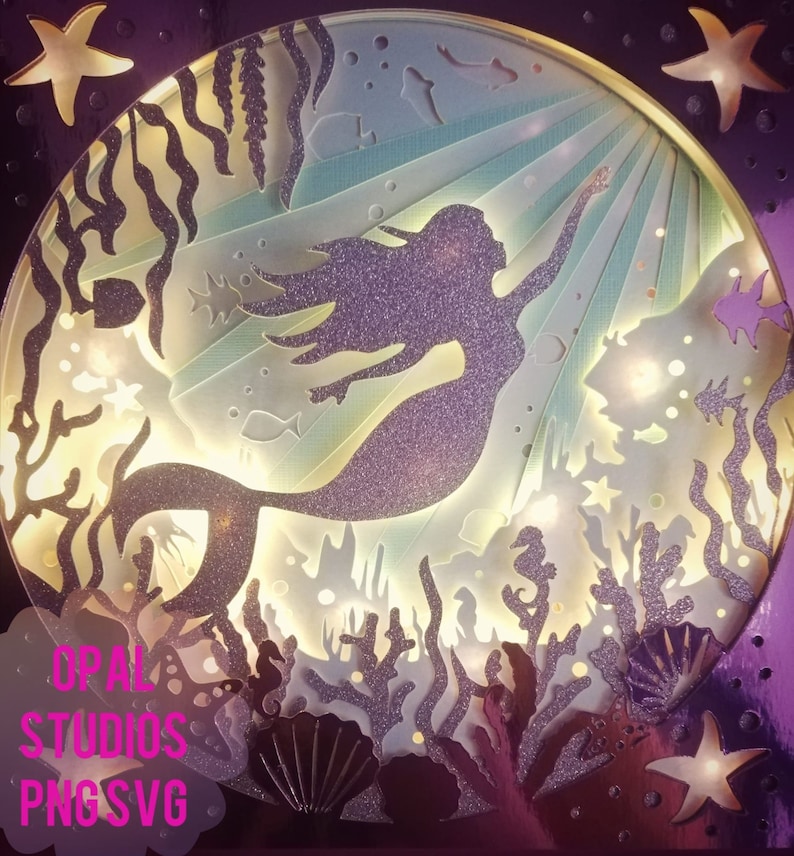 Mermaid Swimming Ariel Princess Ocean Sea Fish Underwater 3d - Etsy