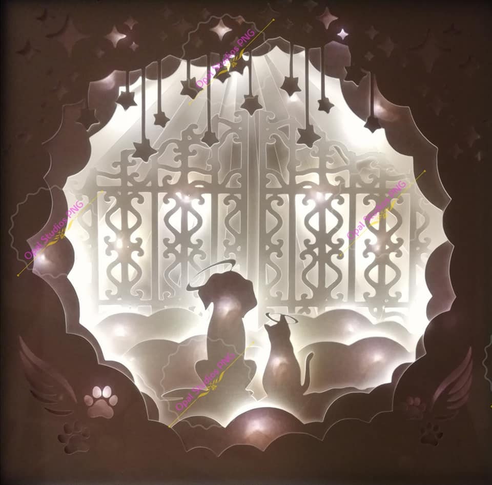 Rainbow Bridge Heaven Pet Memorial Cat or Dog Option Christmas | Etsy