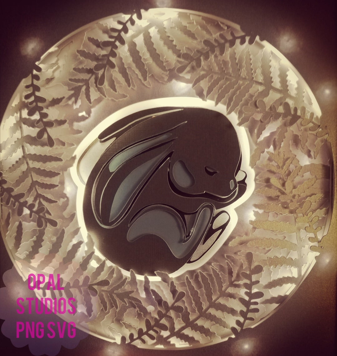 3d Baby Bunny Rabbit Shadowbox Svg Easter Woodland Animals Nature ...