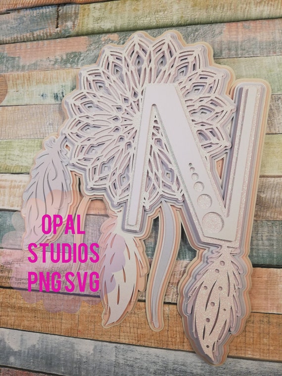 Other Assemblage Dream Catcher with a letter Mixed Media & Collage etna ...