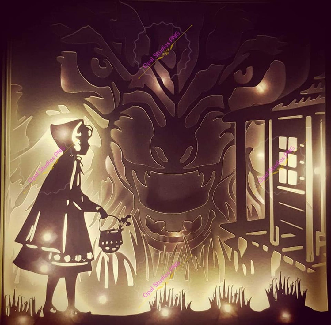 Brothers Grimm Little Red Riding Hood Fable Tale Story Childrens Shadow ...