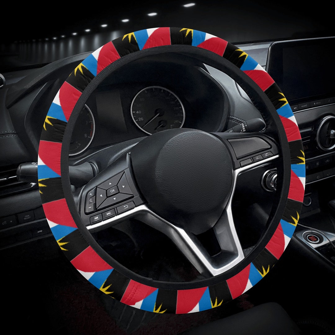 Antigua Flag Car Steering Wheel Covers Etsy