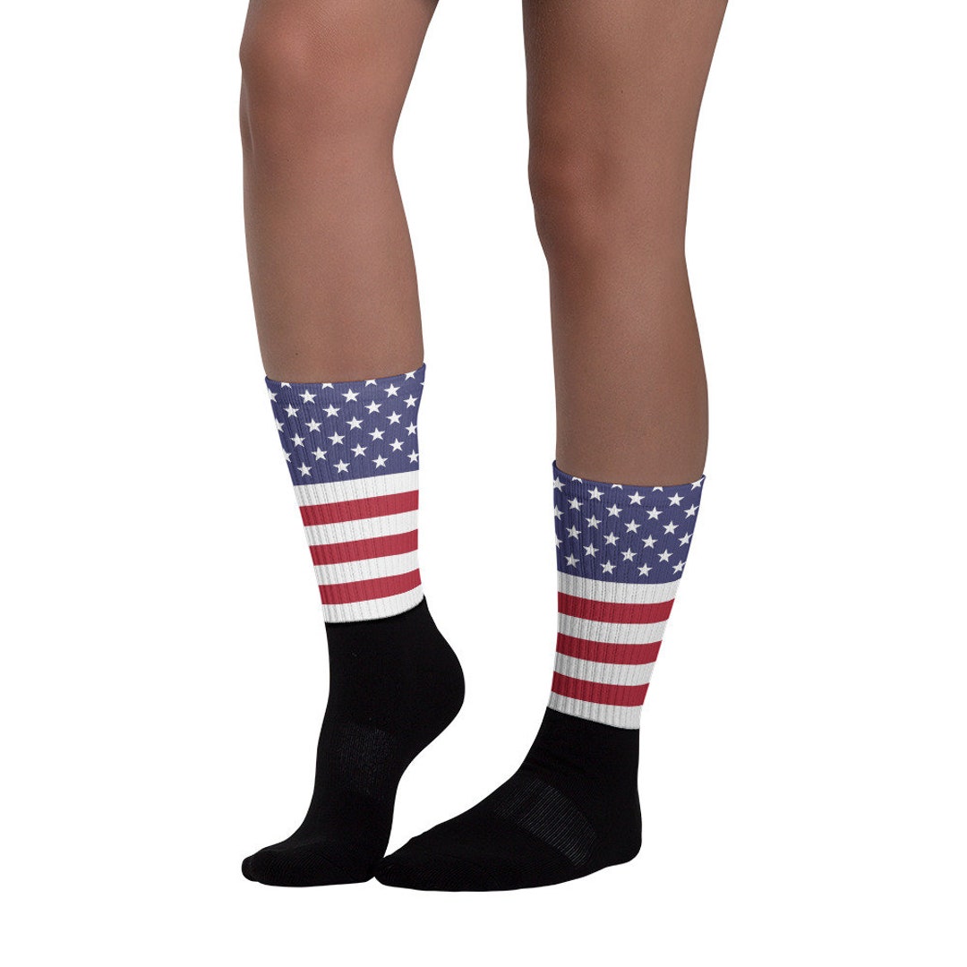 USA Flag Socks - Etsy