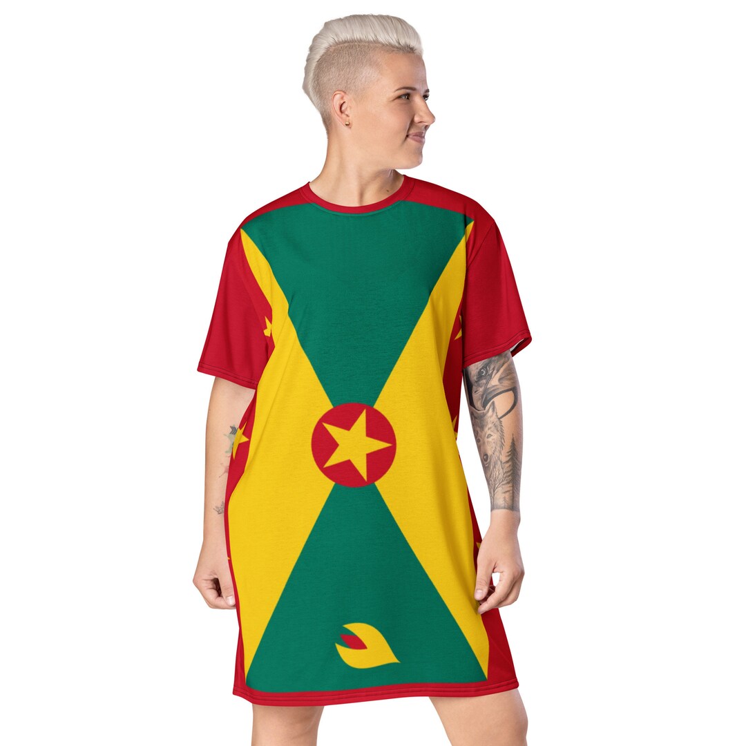 Grenada T-shirt Dress - Etsy UK