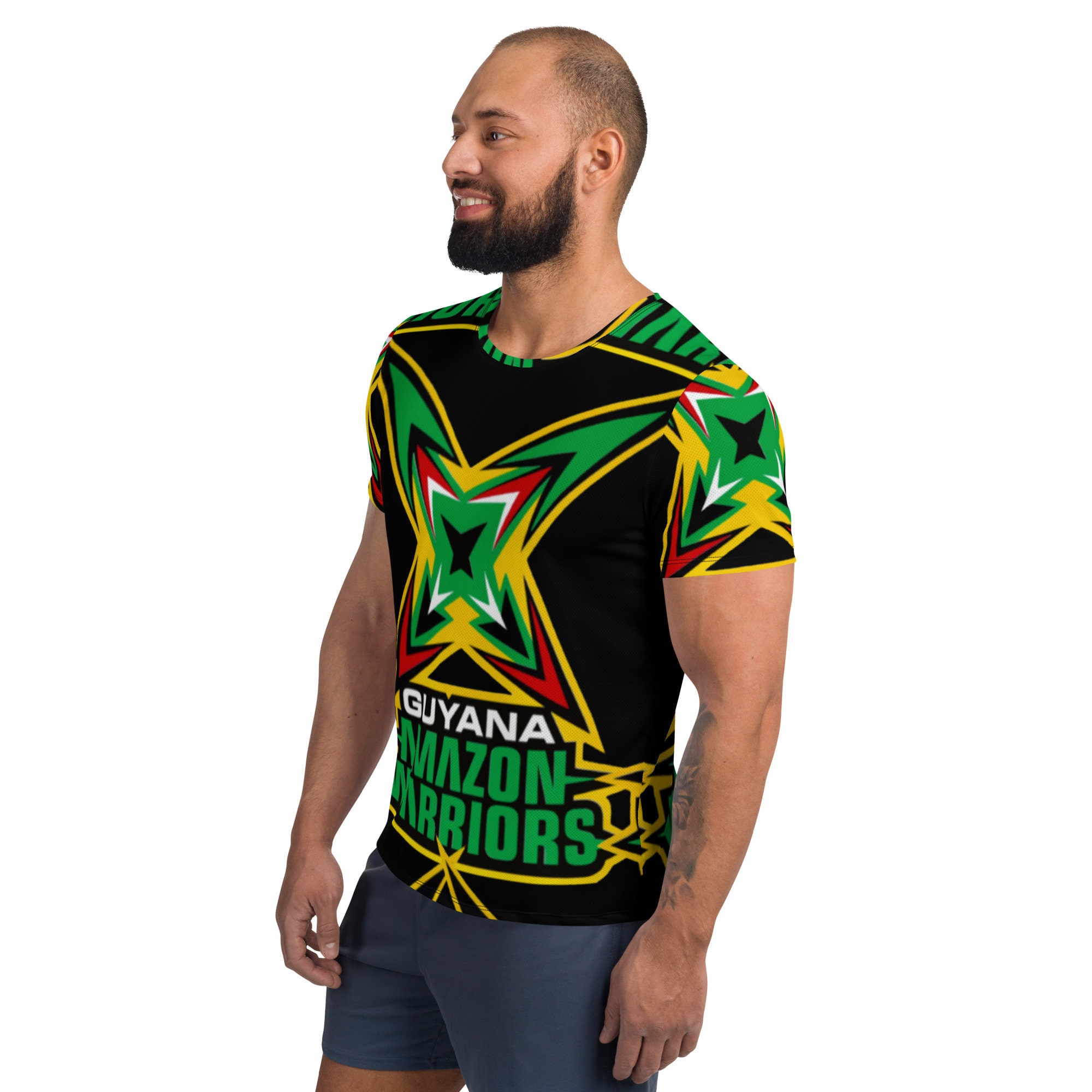 Guyana Flag Amazon Warriors Athletic T-shirt - Etsy