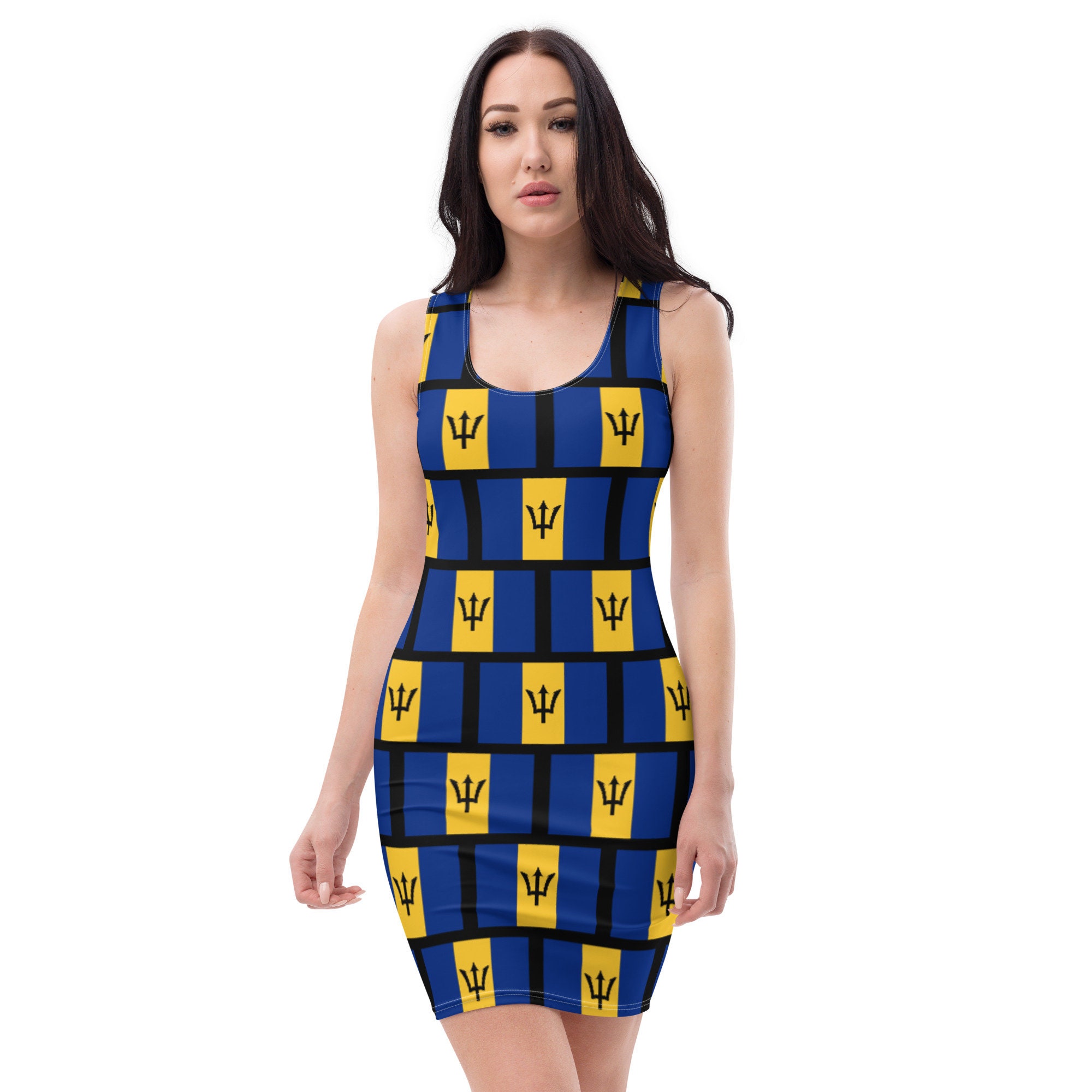 Barbados Flag Dress - Etsy