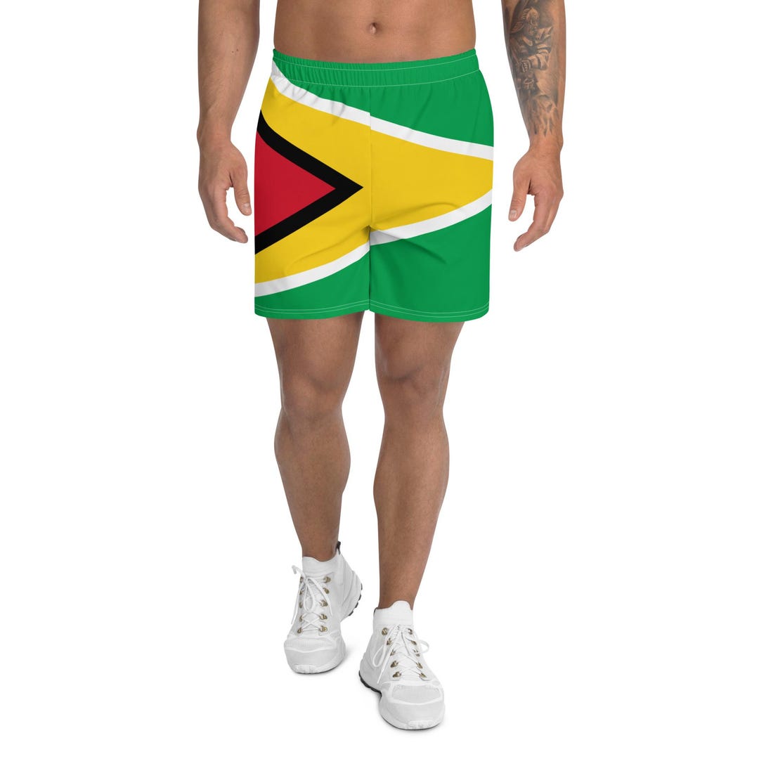 Guyana Flag Men Athletic Long Shorts - Etsy