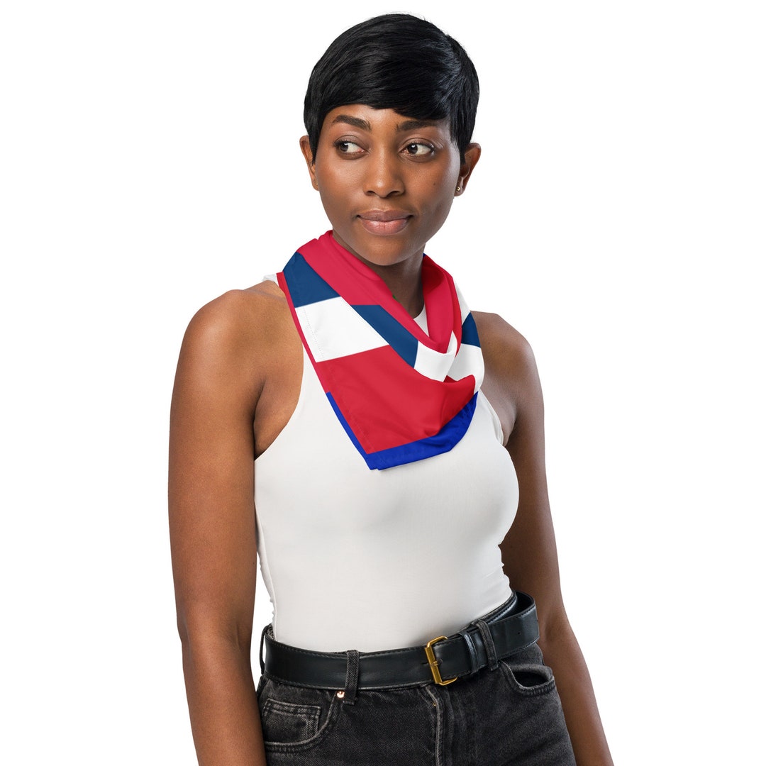 Haiti and Dominican Republic Flag Print Bandana - Etsy