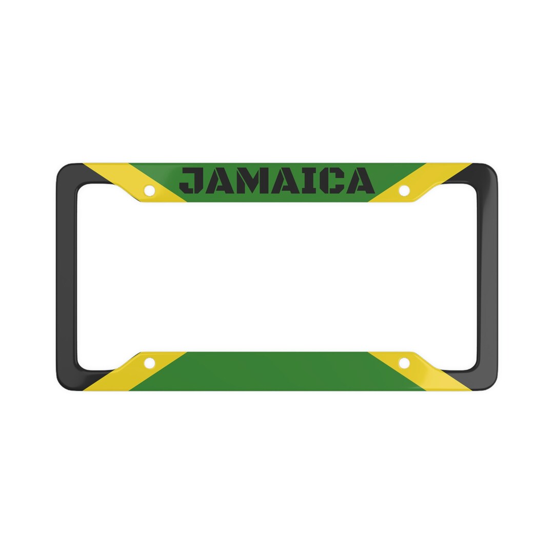 Jamaica Flag License Plate Frame - Etsy