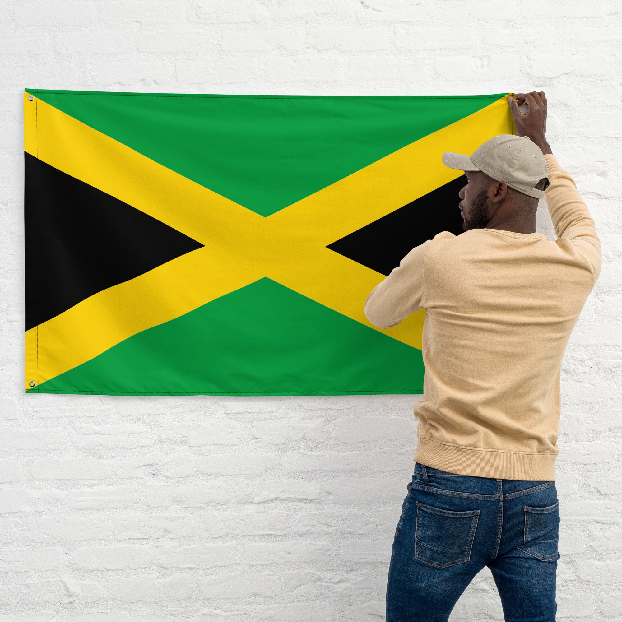 Jamaica Flag Banner - Etsy