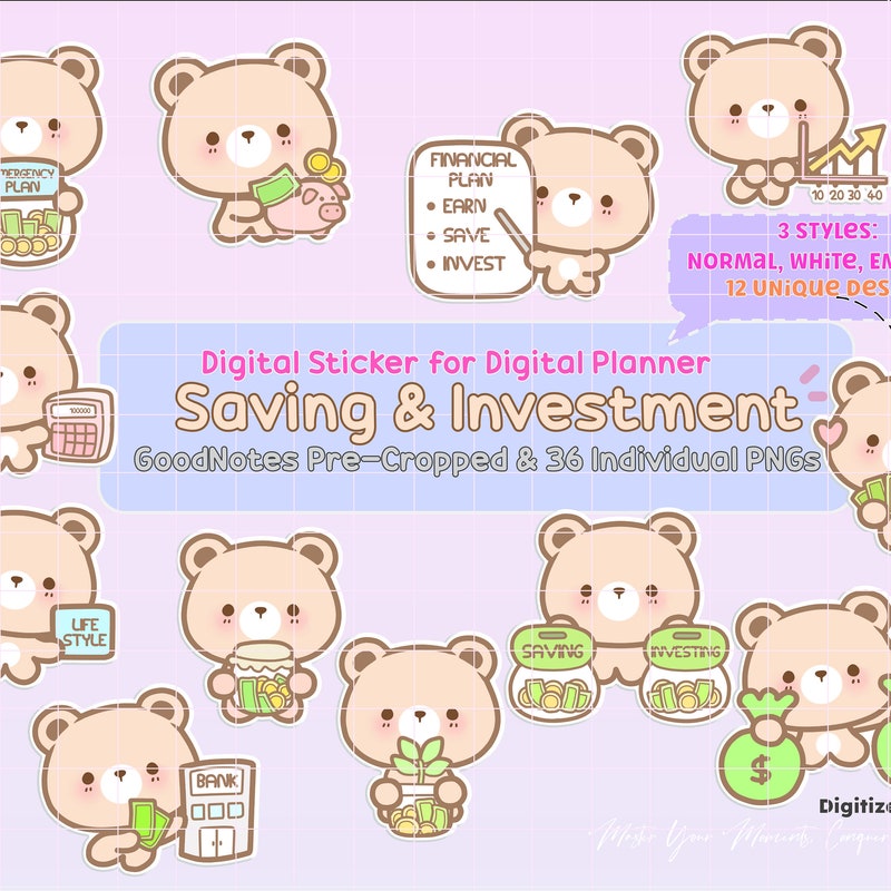 Finance Stickers - Etsy