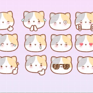 Kitty Cat Digital Sticker Pack, iPad Digital Planner Sticker, Cute Emoji Kitty Sticker ...