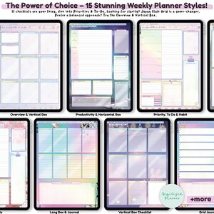Digital Planner 2025, Undated | Cute Dark & Pastel Goodnotes Ipad ...