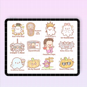 Halloween Digital Sticker Pack, Goodnotes Stickers, Printable Digital ...
