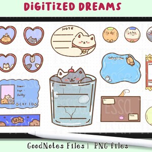 Printable Digital Planner Sticker: Kawaii Cat Kitten Cute Instant ...