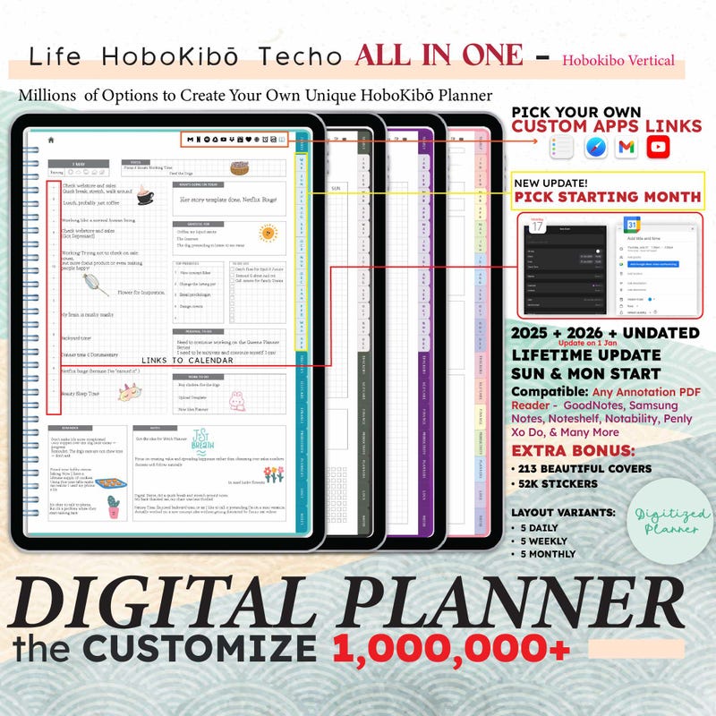 iPad Mini Planner - Etsy