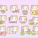Kitty Cat Budget Digital Sticker Pack, Money Planner Stickers, Saving ...