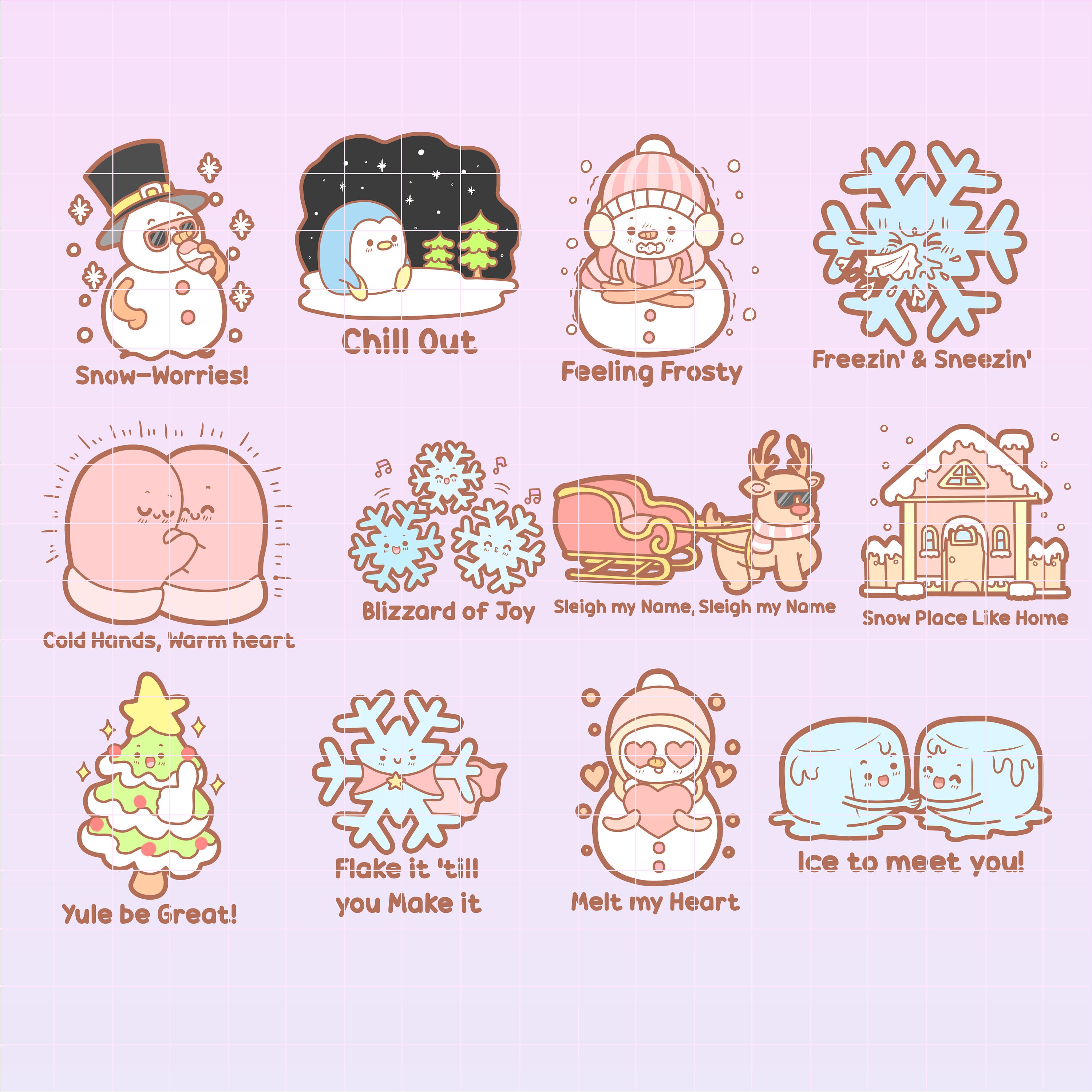 Winter Wonderland Digital Stickers: Holiday Digital Planner Sticker ...