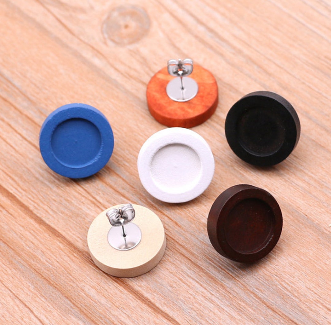 Wood Earring Blanks - Earring Settings - Earring Trays - Earring Stud ...