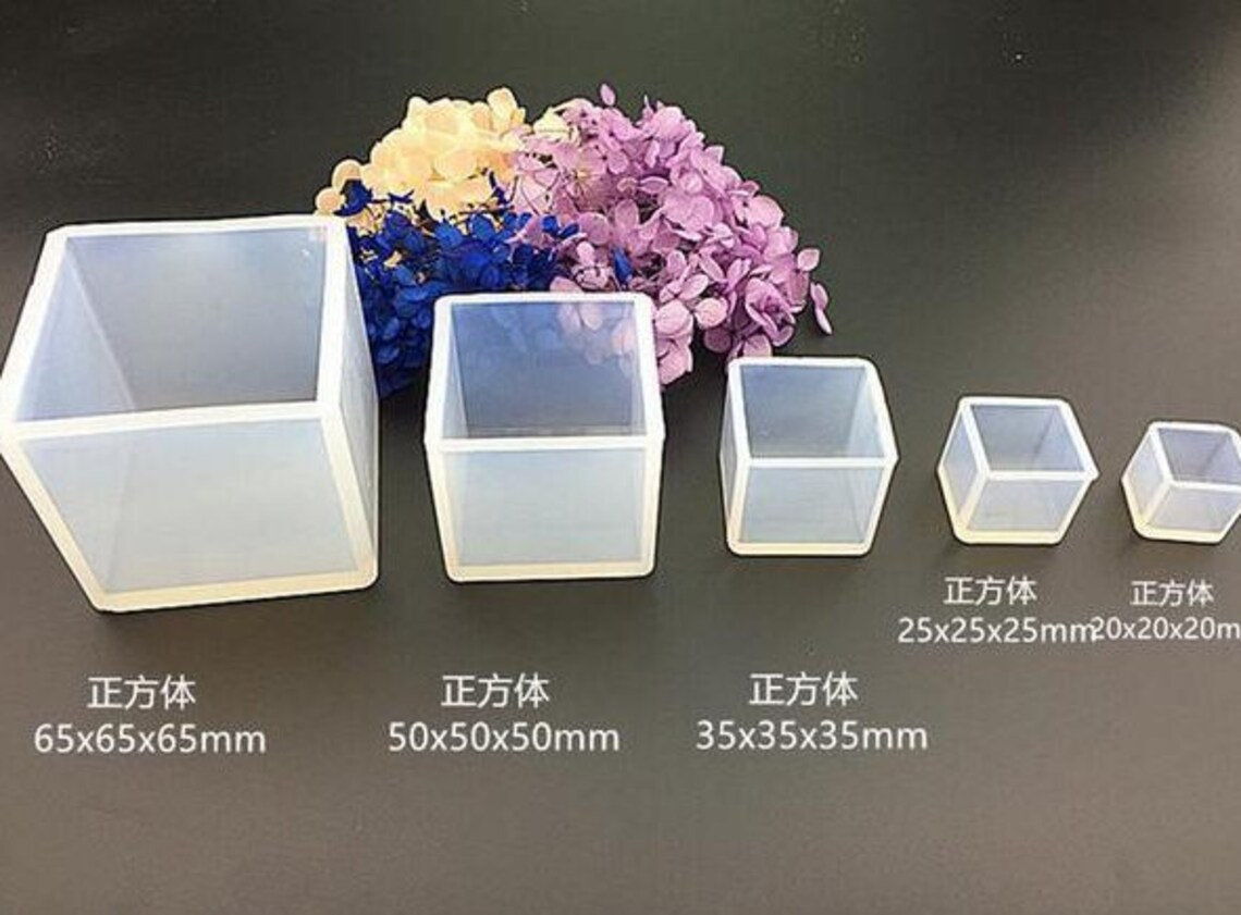 65mm50mm35mm25mm20mm Square Clear Epoxy Resin Mold-silicon | Etsy