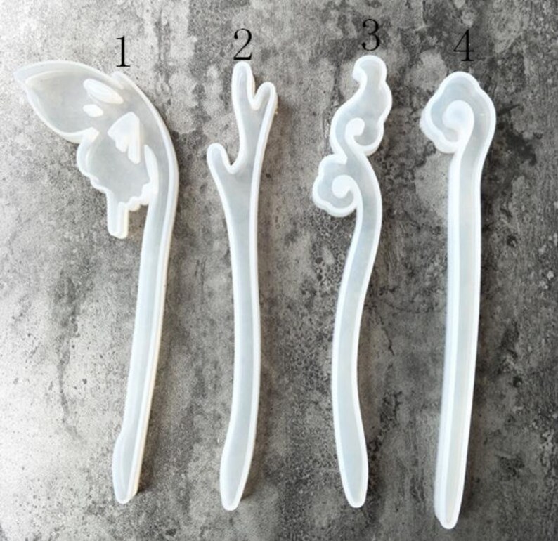 Silicon Resin Mold - Hair Pin Resin Silicone Mould - Transparent Resin ...