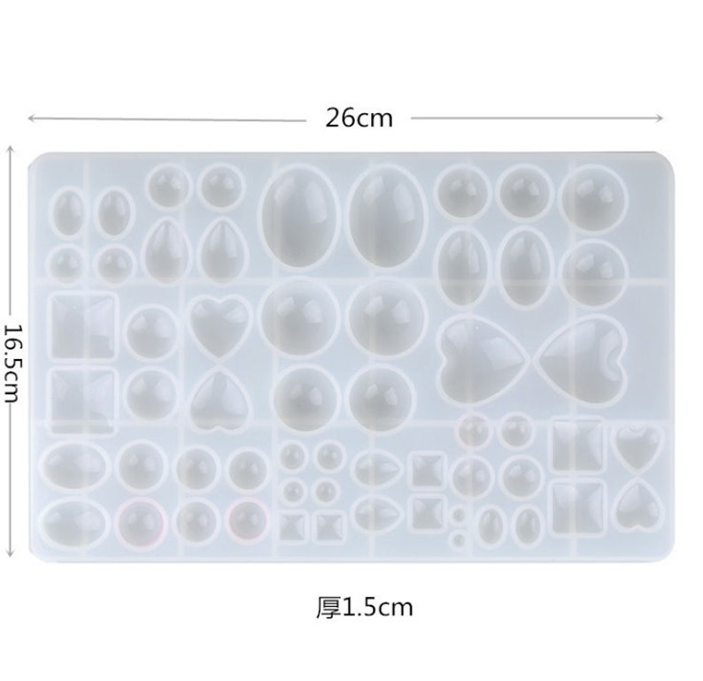 Gem Silicone Mold Resin Cabochon Mold Craft Moldcabochon - Etsy