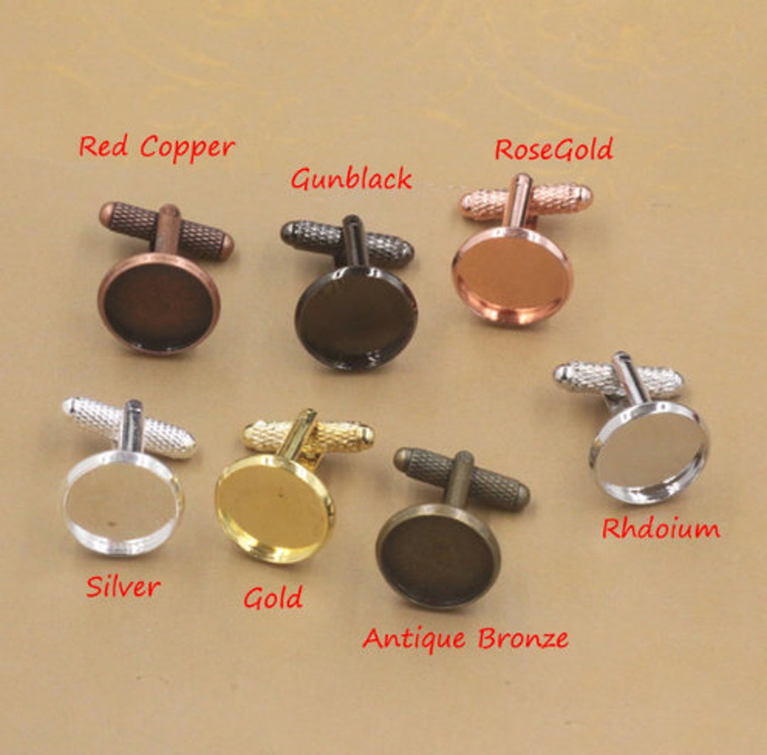 Bezel Cufflink Blanks-cuff Link Sleeve Button Findings-cufflink Bezel ...