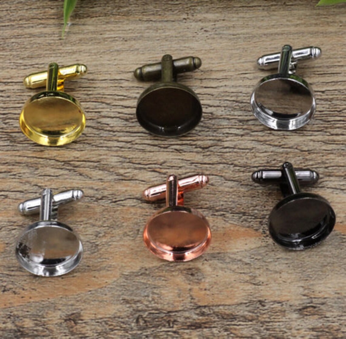 16mm French Cufflinks Blank - Deep Cufflink Base, Metal Cufflink ...