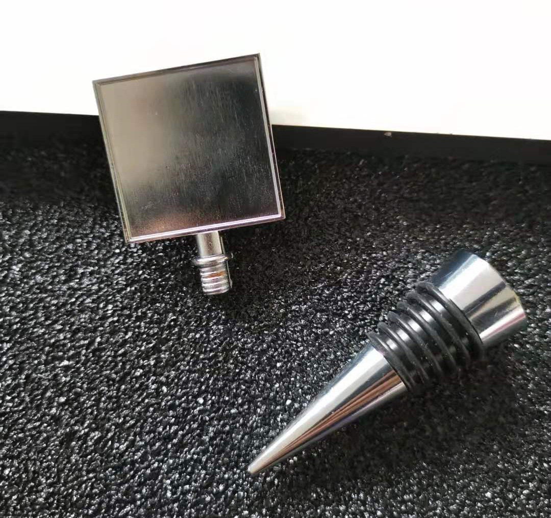 Square Wine Stopper-bottle Stoppers-silver Wine Bottle Stoppers With a ...