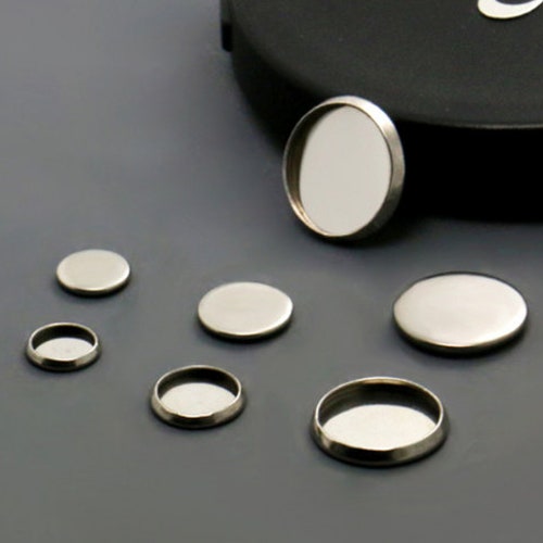50pcs Stainless Steel Bezel Blanks Bezel Tray Setting Round - Etsy