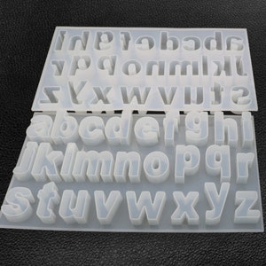 Letter Silicone Mold - Pendant Silicone Molds - Hanging Hole - Craft ...