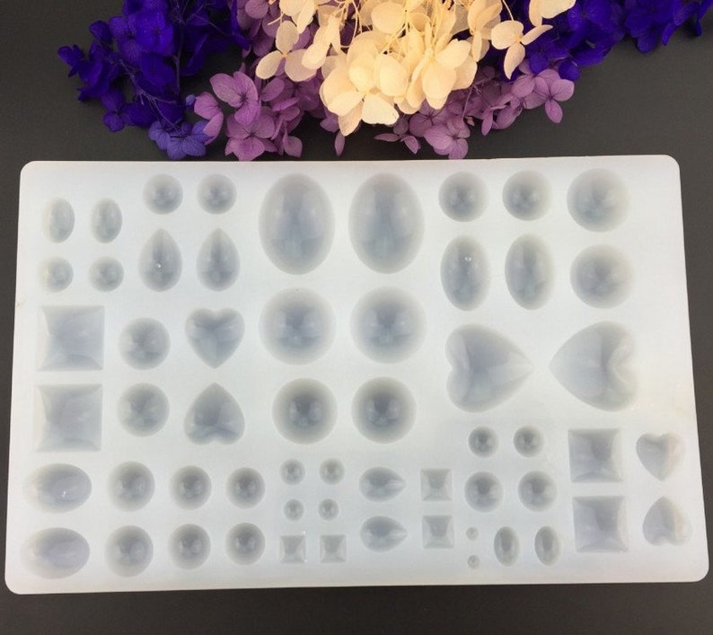 Gem Silicone Mold Resin Cabochon Mold Craft Moldcabochon - Etsy