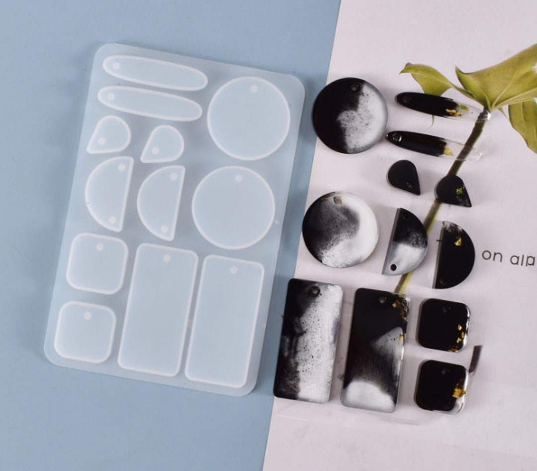 Earring Epoxy Resin Molds, Bohemian Retro Drop Dangle Mirrored Style ...