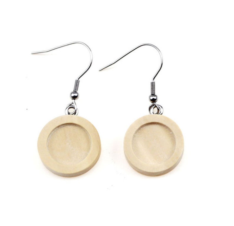 20pcs Wood Earring Blanks Earring Settings Earring Trays | Etsy