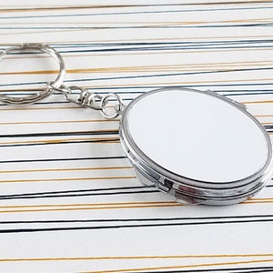 Key Chain Mirro Blank, Blank Compact, Round/heart/oval/square Blank ...