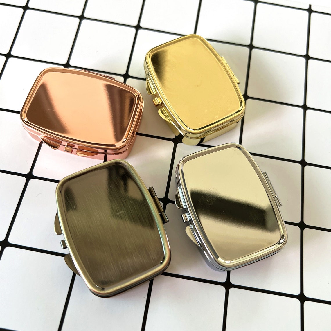 2 Days Rectangular Pill Box Frame Various Options-blank Compartment ...