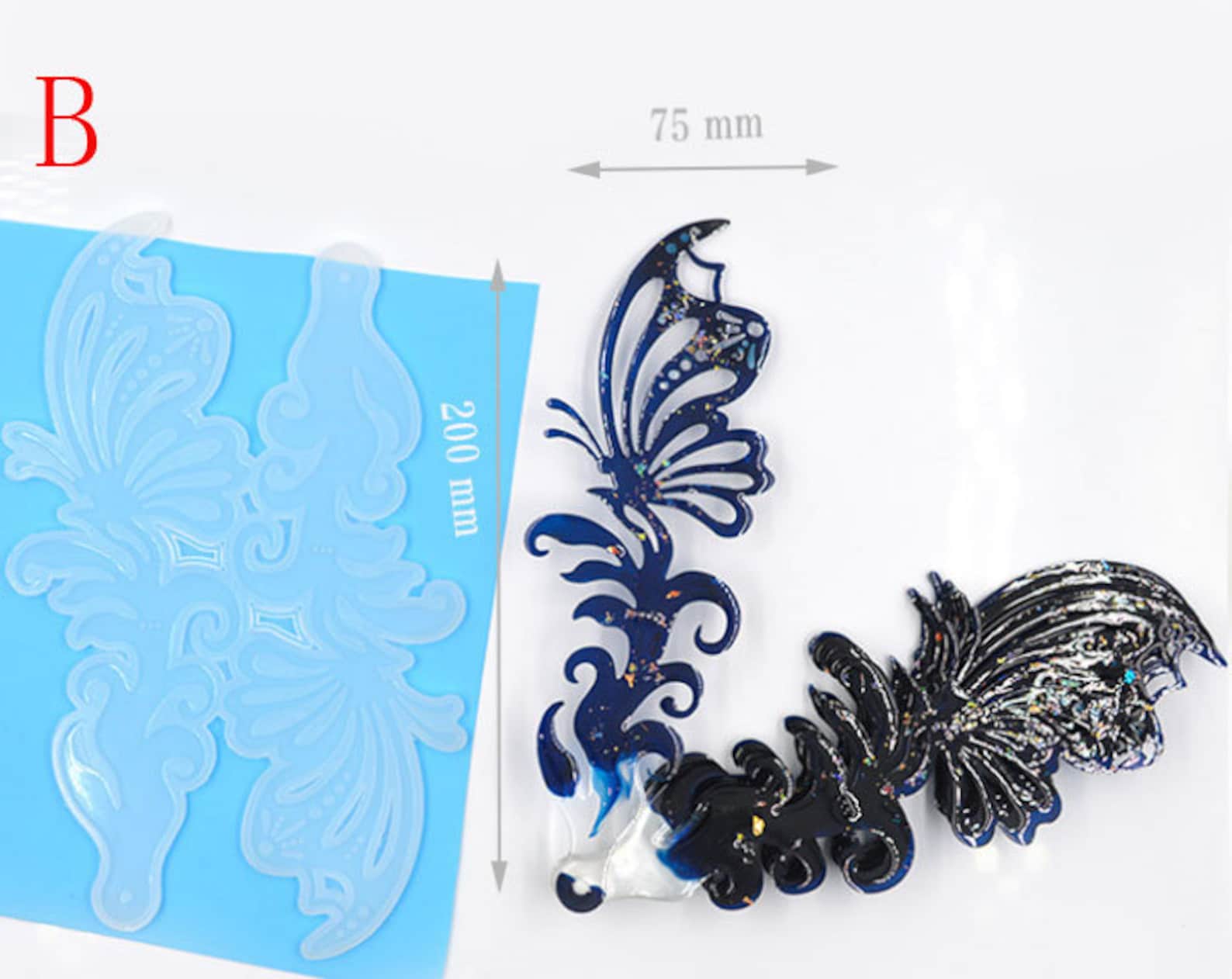 5 Style Fan Silicon Mold - Fans Resin Silicon Mold - Epoxy Resin Mold ...