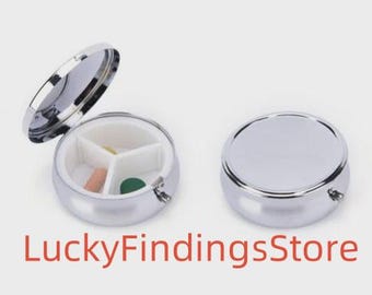3days Mirror Pill Box Contrainer - Compart Mirror Pill Box - Weekly ...
